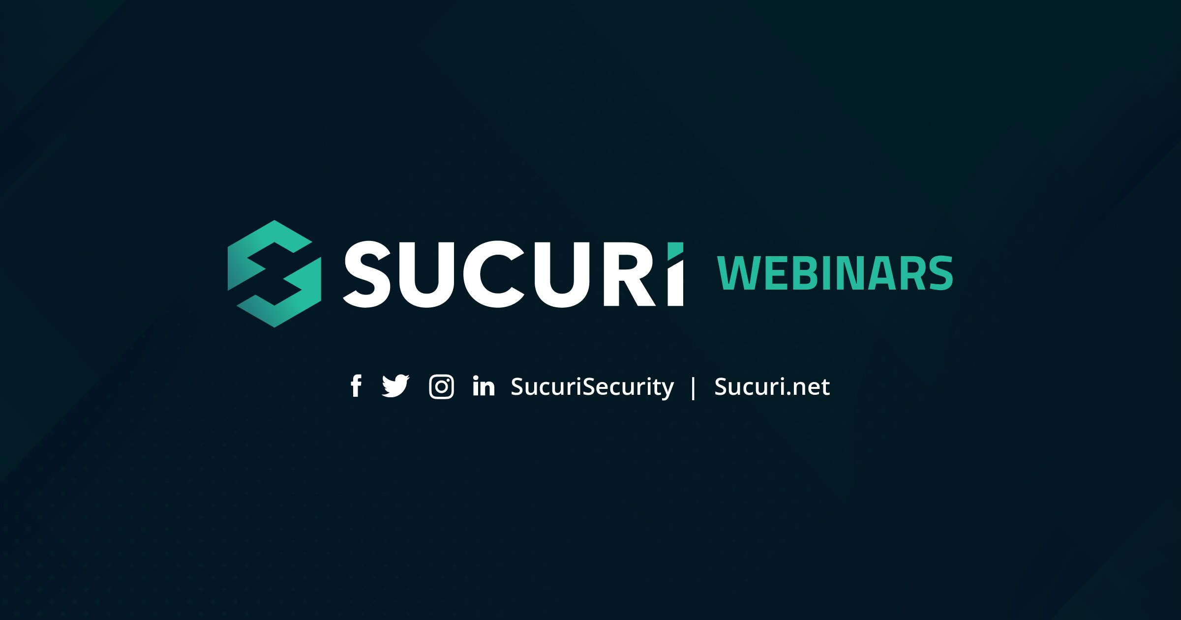 Free Website Security Educational Webinars | Sucuri